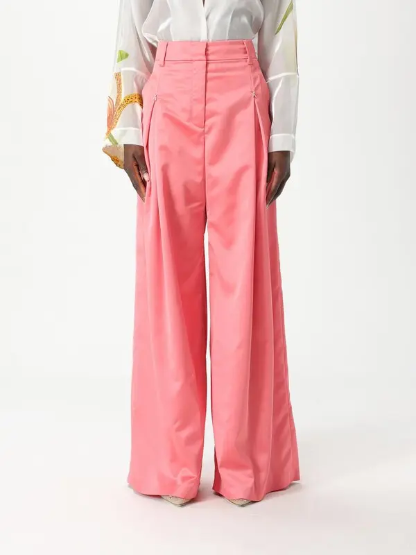 GENNY Wide Leg Trousers - Pink