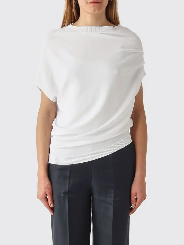 Liviana Conti Draped Viscose Top