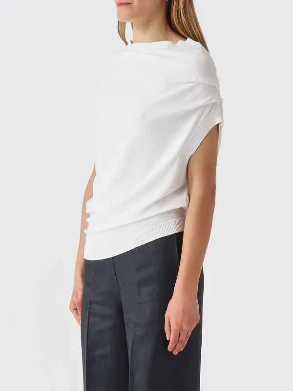 Liviana Conti Draped Viscose Top