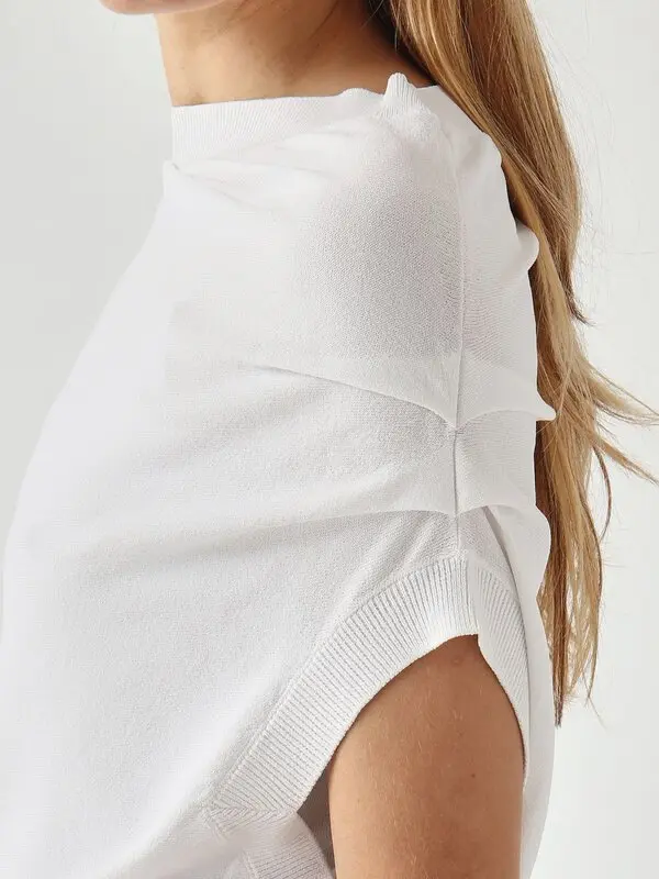 Liviana Conti Draped Viscose Top