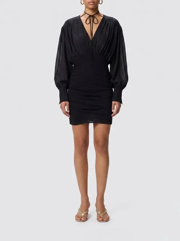 Pinko Viscose Blend Mini Dress - Black