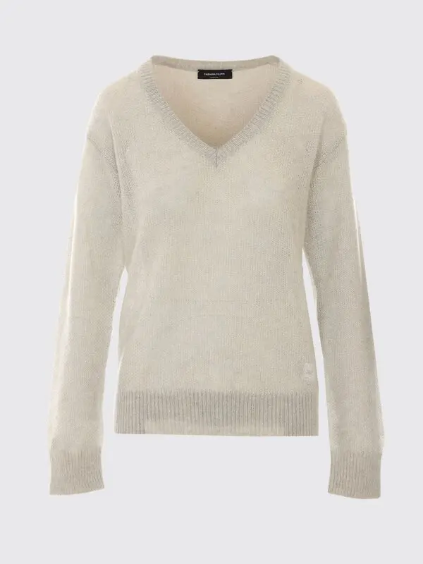 Fabiana Filippi V-neck Merino Wool Blend Jumper