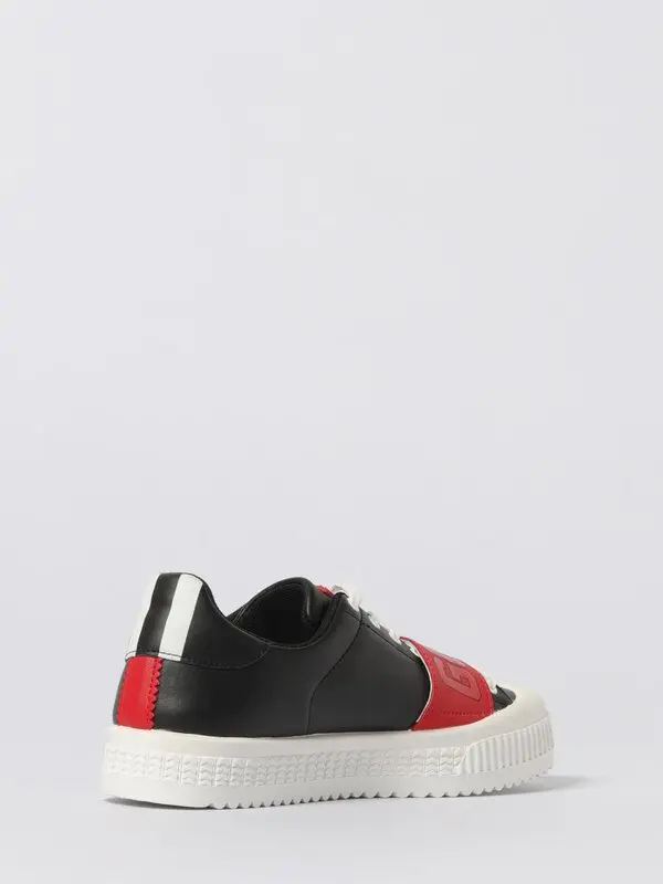 Gcds Leather Sneakers With Logo Detailing