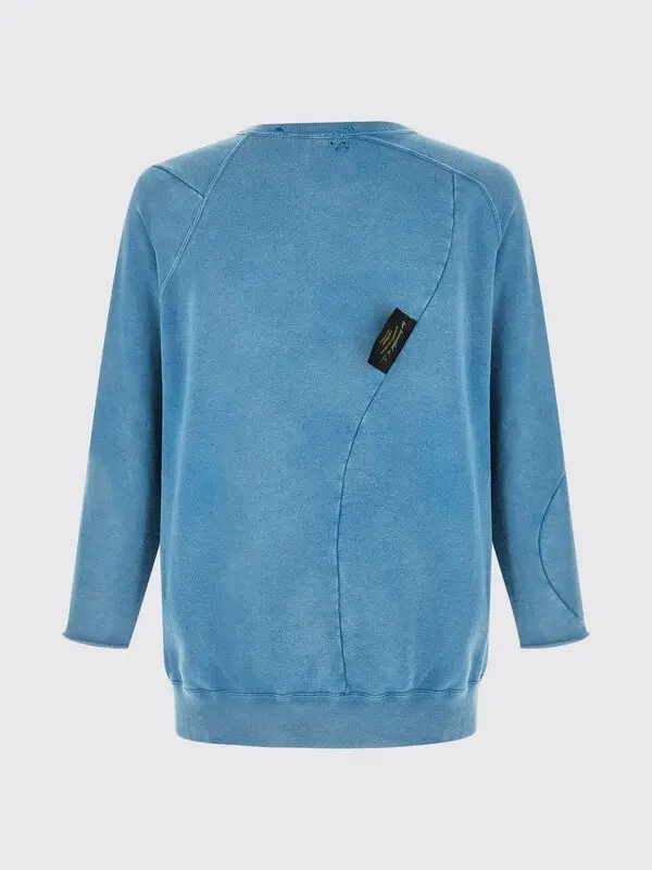 Undercover Relaxed Fit Cotton Crewneck Sweatshirt With Slogan Print