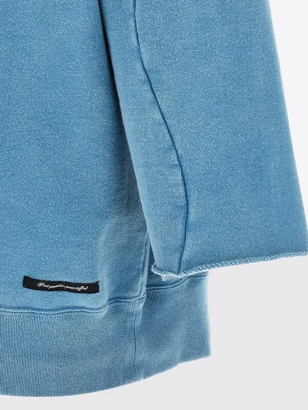 Undercover Relaxed Fit Cotton Crewneck Sweatshirt With Slogan Print