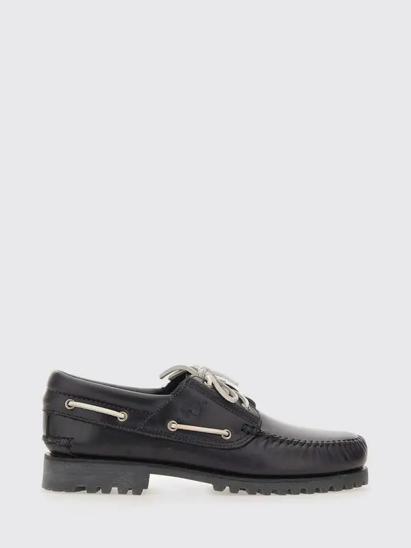 Timberland Leather Boat Moccasins - Black