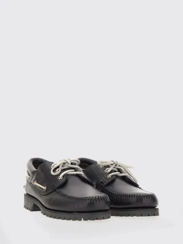 Timberland Leather Boat Moccasins - Black