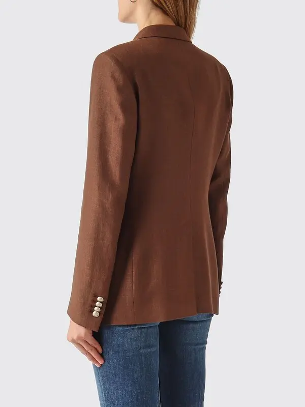 Tagliatore Double Breasted Linen Blend Blazer