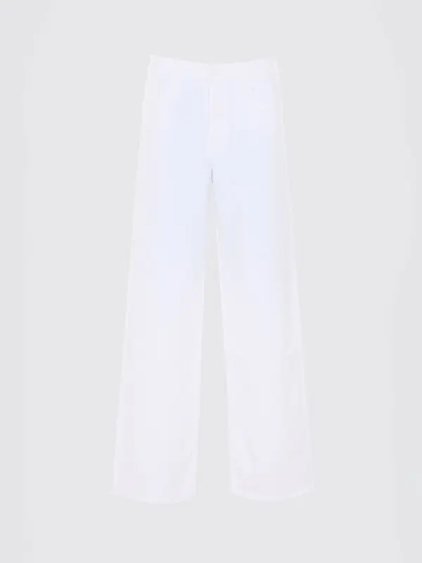 MOTHER High-waisted Wide Leg Jeans In Denim