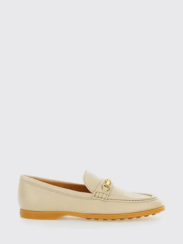 TOD'S Leather Loafers - White