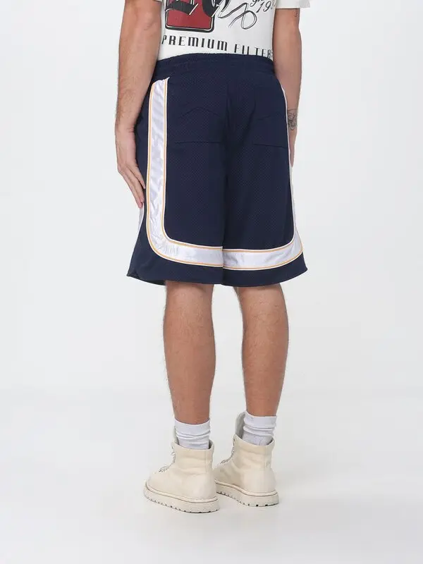 Rhude Bi-color Polyester Sports Shorts With Side Bands