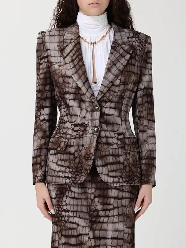 Elisabetta Franchi Tailored Blazer With Print