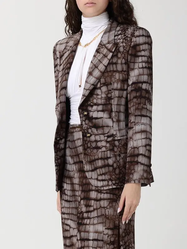 Elisabetta Franchi Tailored Blazer With Print