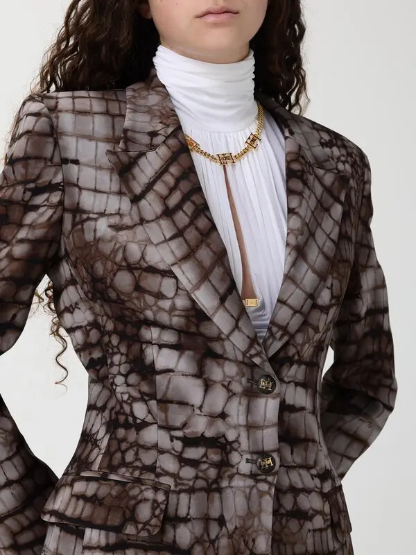 Elisabetta Franchi Tailored Blazer With Print