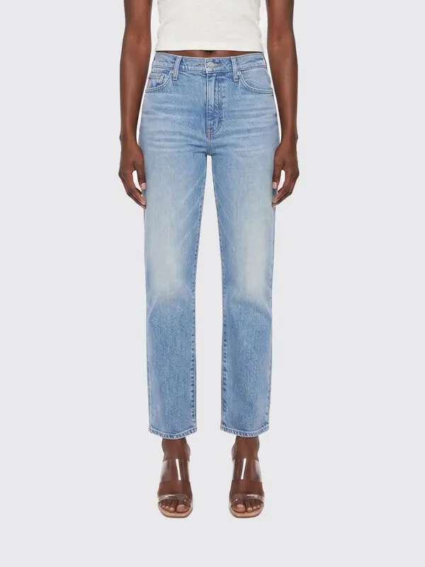 MOTHER Mid-rise Straight Leg Jeans In Denim