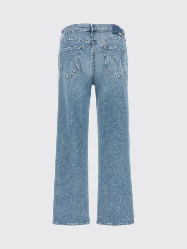 MOTHER Mid-rise Straight Leg Jeans In Denim