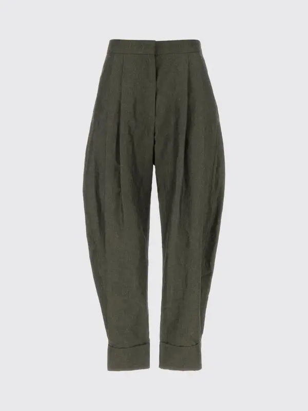 PT TORINO Cropped Cotton And Linen Blend Trousers