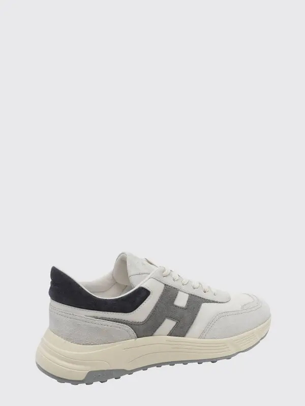 Hogan Hyperlight Calfskin And Suede Sneakers - White
