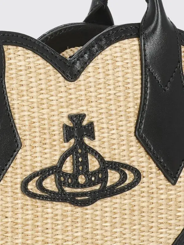 VIVIENNE WESTWOOD Bag In Raffia And Leather