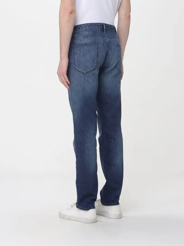 Emporio Armani Cotton Straight Jeans - Blue