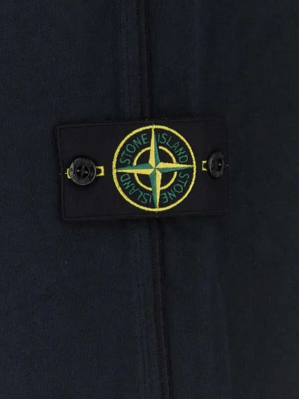 Stone Island Cotton Cargo Joggers With Compass Logo Patch