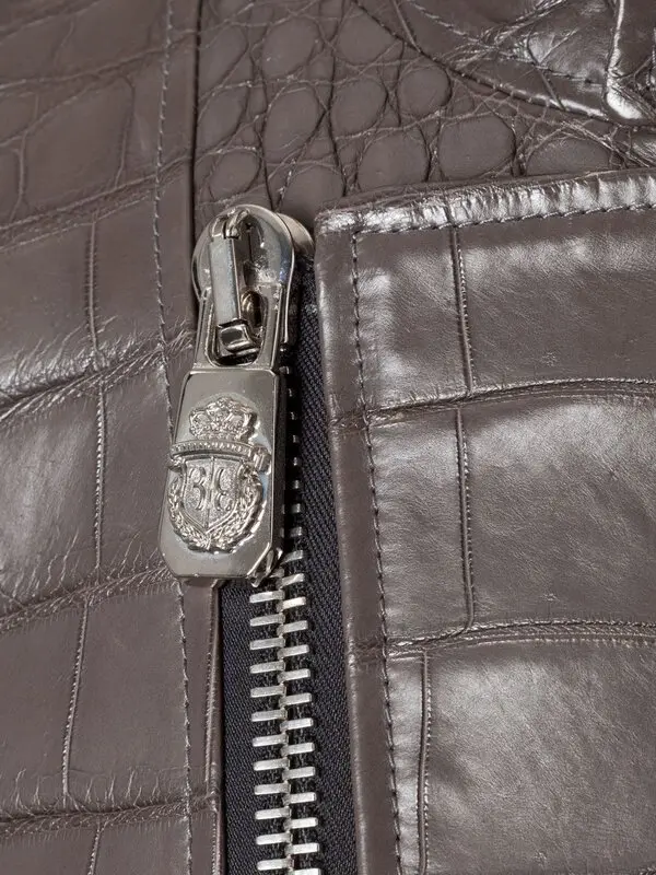 BILLIONAIRE Leather Biker Jacket
