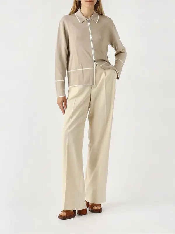 PT TORINO Cotton Palazzo Trousers