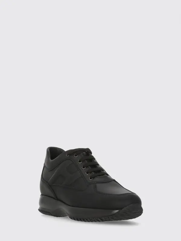 Hogan Interactive Low-top Calfskin Sneakers With H Logo