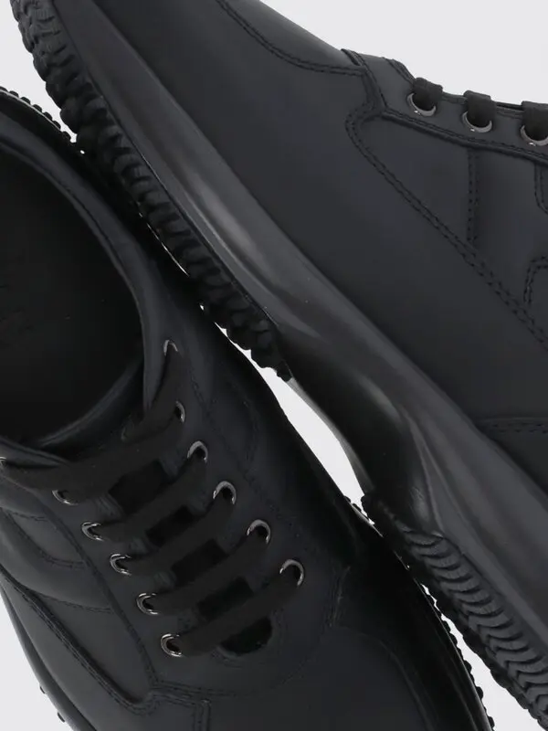 Hogan Interactive Low-top Calfskin Sneakers With H Logo