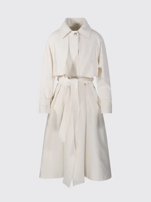 Herno Knee-length Single-breasted Trench Coat In Polyester With Tie-belt