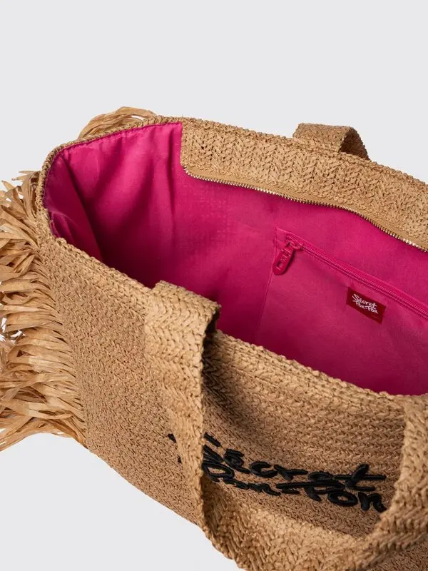 SECRET PON-PON Tote Bag - Natural