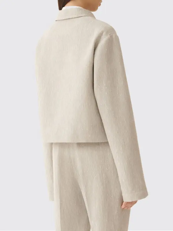 Fabiana Filippi Cotton And Virgin Wool Shirt Jacket - Ice