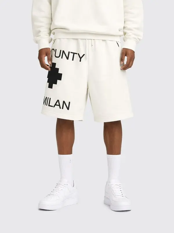 COUNTY OF MILAN Cotton Jogging Shorts - White