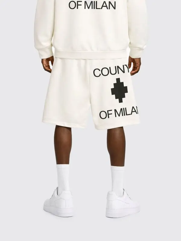 COUNTY OF MILAN Cotton Jogging Shorts - White