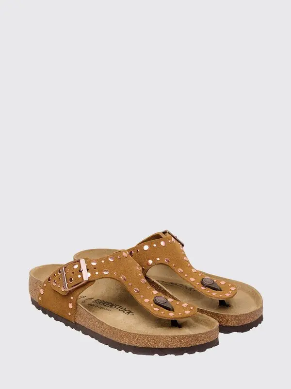 BIRKENSTOCK Gizeh Rivet Suede Sandals With Studs