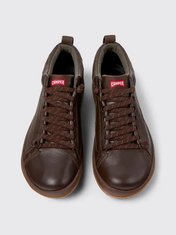 Camper Lace-up Leather Boots