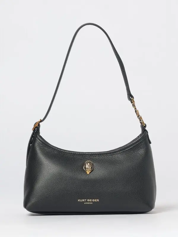 Kurt Geiger Mini Shoulder Bag In Grained Leather With Adjustable Handle
