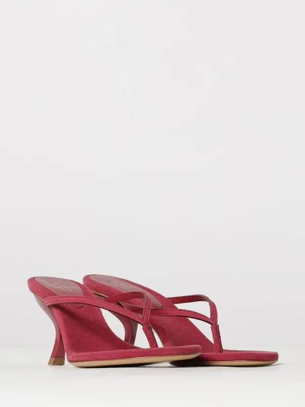 GIA BORGHINI Suede Leather Thong Mules