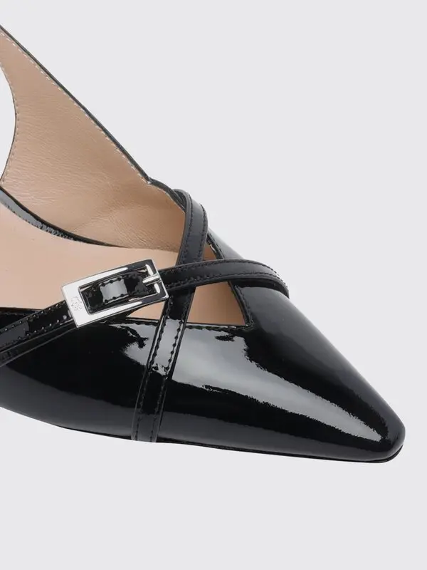 STUART WEITZMAN Patent Leather Slingbacks - Black