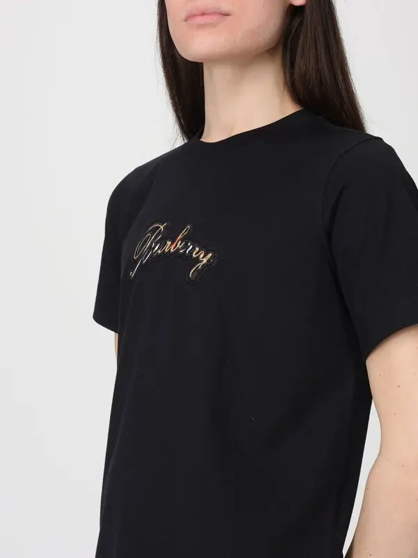 Burberry Cotton T-shirt With Contrasting Logo