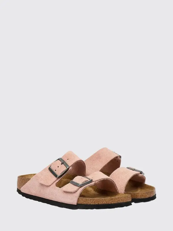 BIRKENSTOCK Arizona Suede Adjustable Strap Sandals - Pink