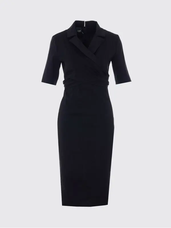 Pinko Linen Blend Midi Dress