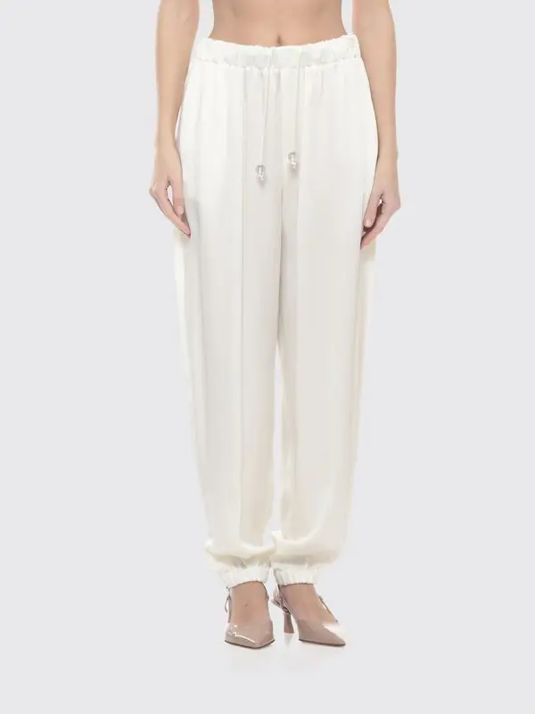 Fabiana Filippi Viscose Blend Slim Fit Trousers