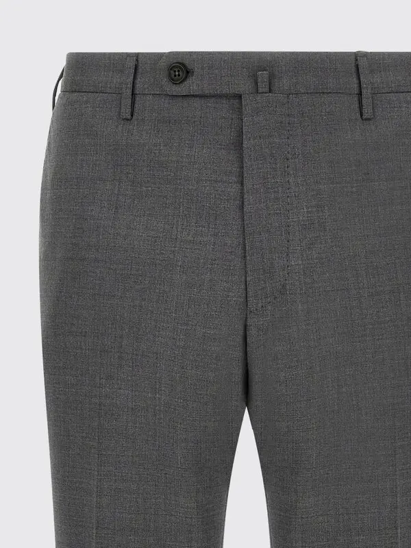 Incotex Slim Fit Tailored Trousers In Pure Virgin Wool - Grey