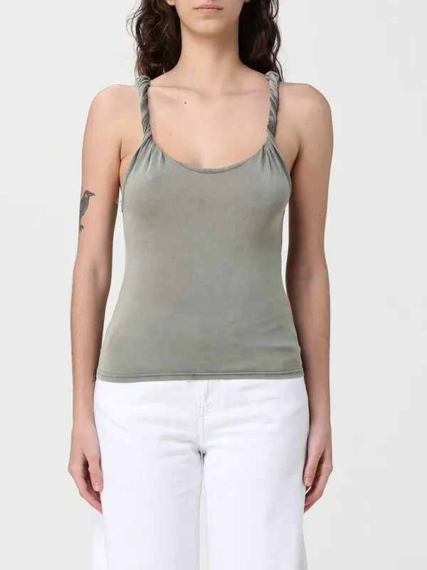 DIESEL® Twisted Strap Tank Top - Grey