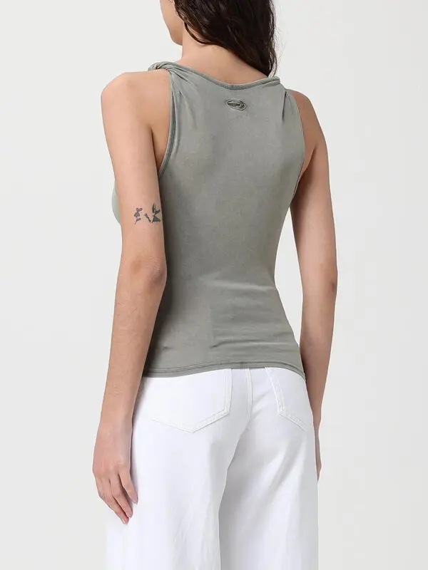 DIESEL® Twisted Strap Tank Top - Grey