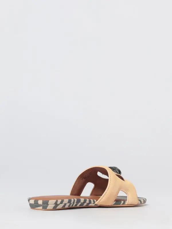 Kurt Geiger Eagle Animal Print Suede Mules - Leather