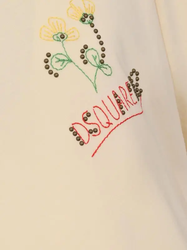 Dsquared2 Embroidered Cotton T-shirt