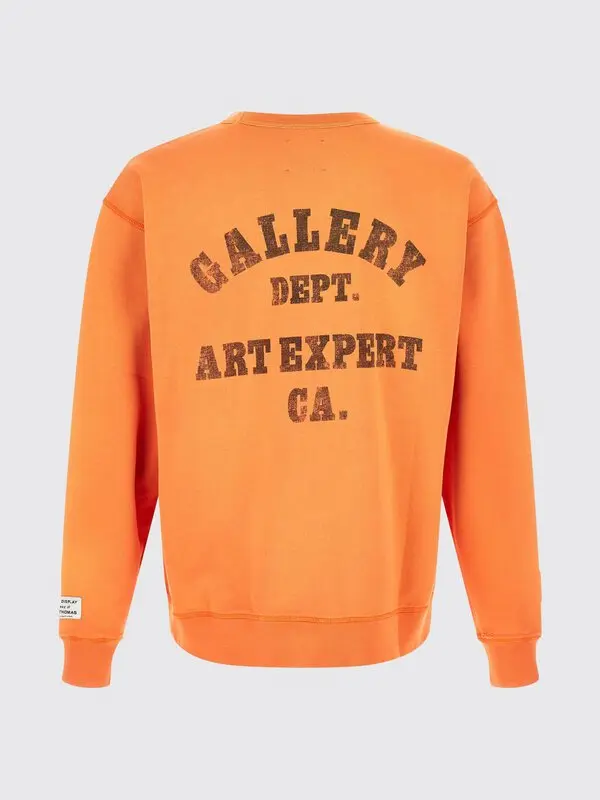 GALLERY DEPT. Crewneck Cotton Sweatshirt With Patch Pocket And Logo