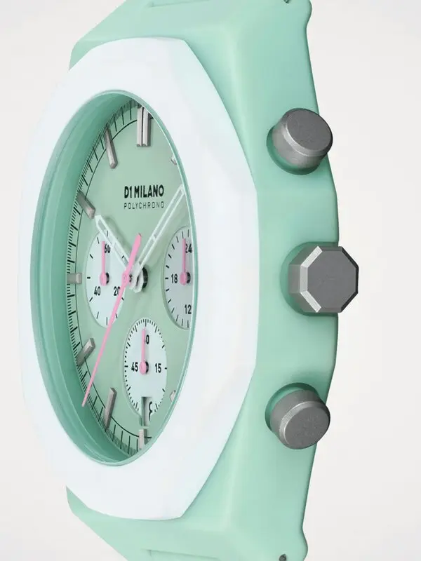 D1 MILANO Bi Polycarbonate Watch With Abstract Pattern